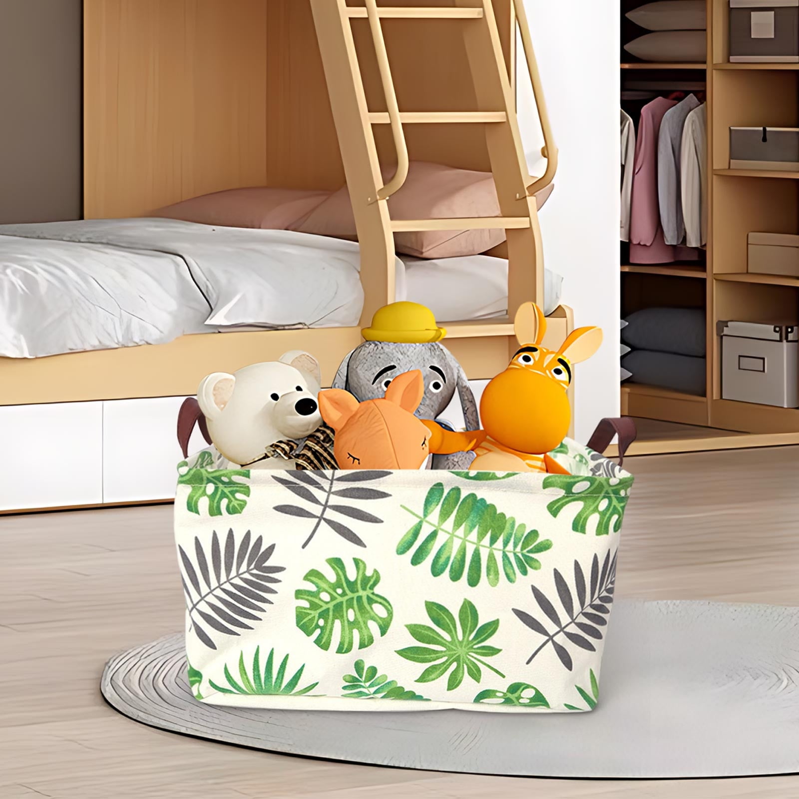 Collapsible Laundry Basket, Waterproof Storage Box, Wicker Material ...