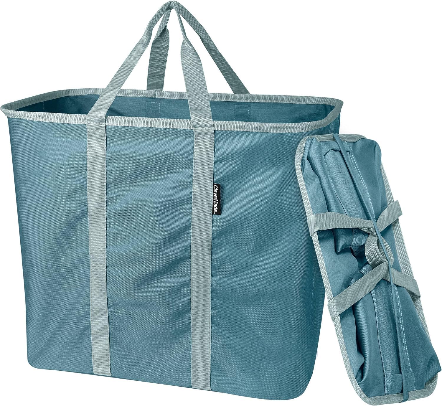 Collapsible Laundry Caddy, Teal 2Pk - 64L (17 Gal) Large Foldable ...