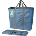 Collapsible Laundry - Denim Shadow Gray 2Pack 64L - Foldable Storage ...
