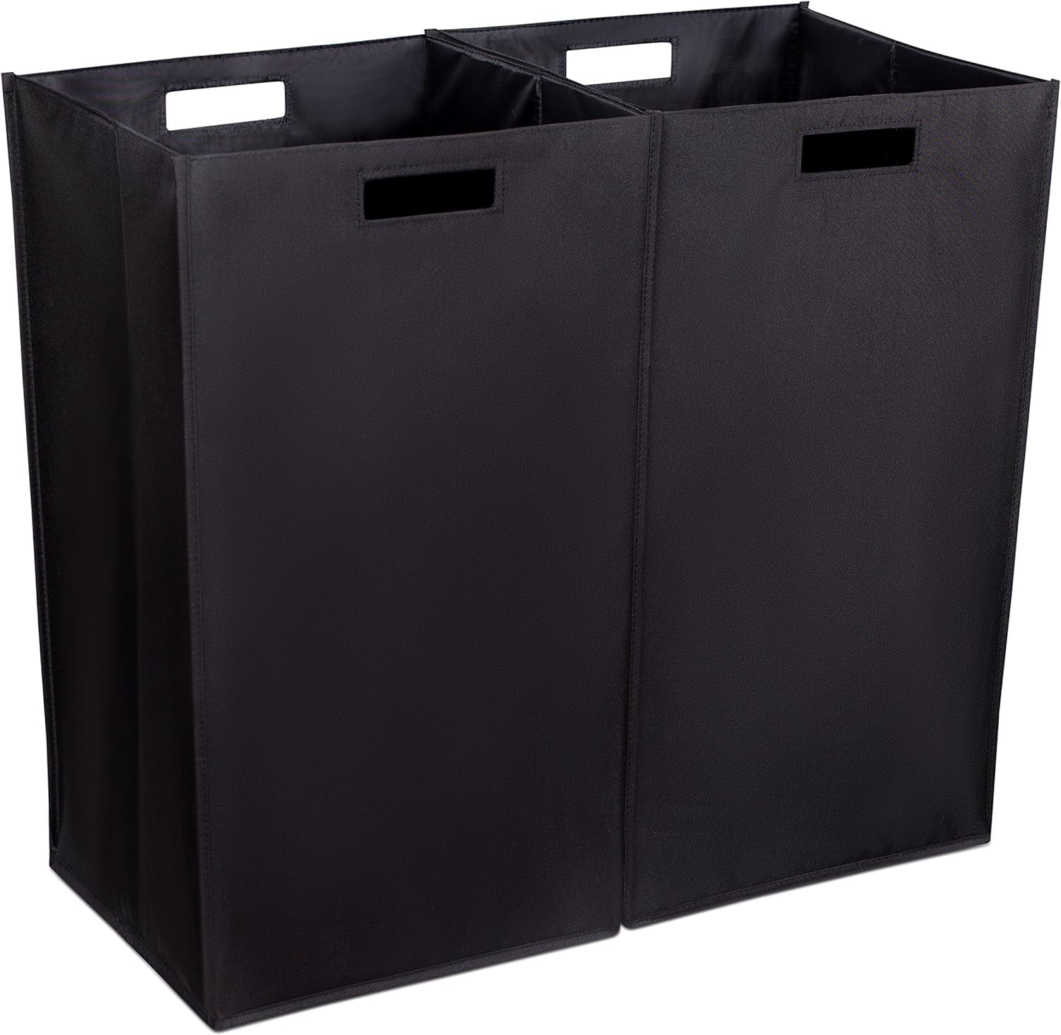 Collapsible Laundry Hamper - Set of 2 - Clothes Sorter with Handles ...