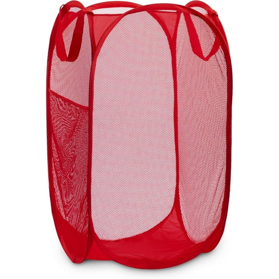 Collapsible Laundry Hamper with Wide Opening and Side Pocket ...