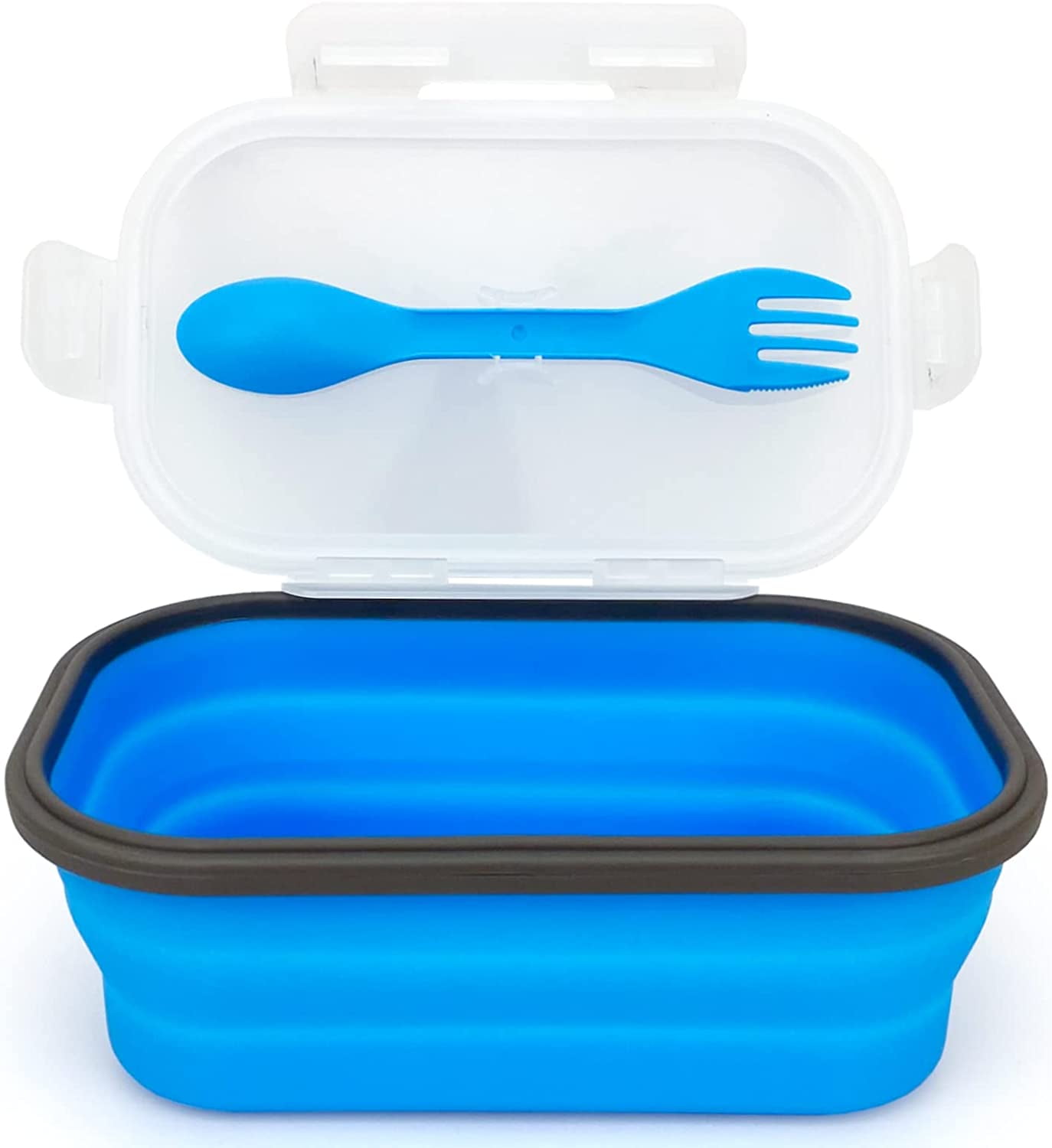 Collapsible Lunch Box Containers, Silicone Bento Box with Airtight Lid ...
