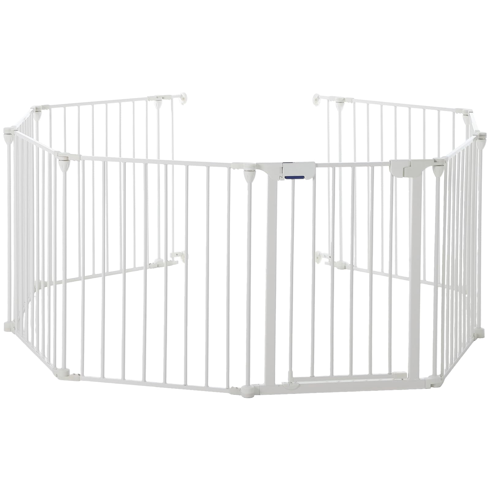Collapsible Metal Baby Safety Gate – 29" Tall, Playpen with Lockable ...