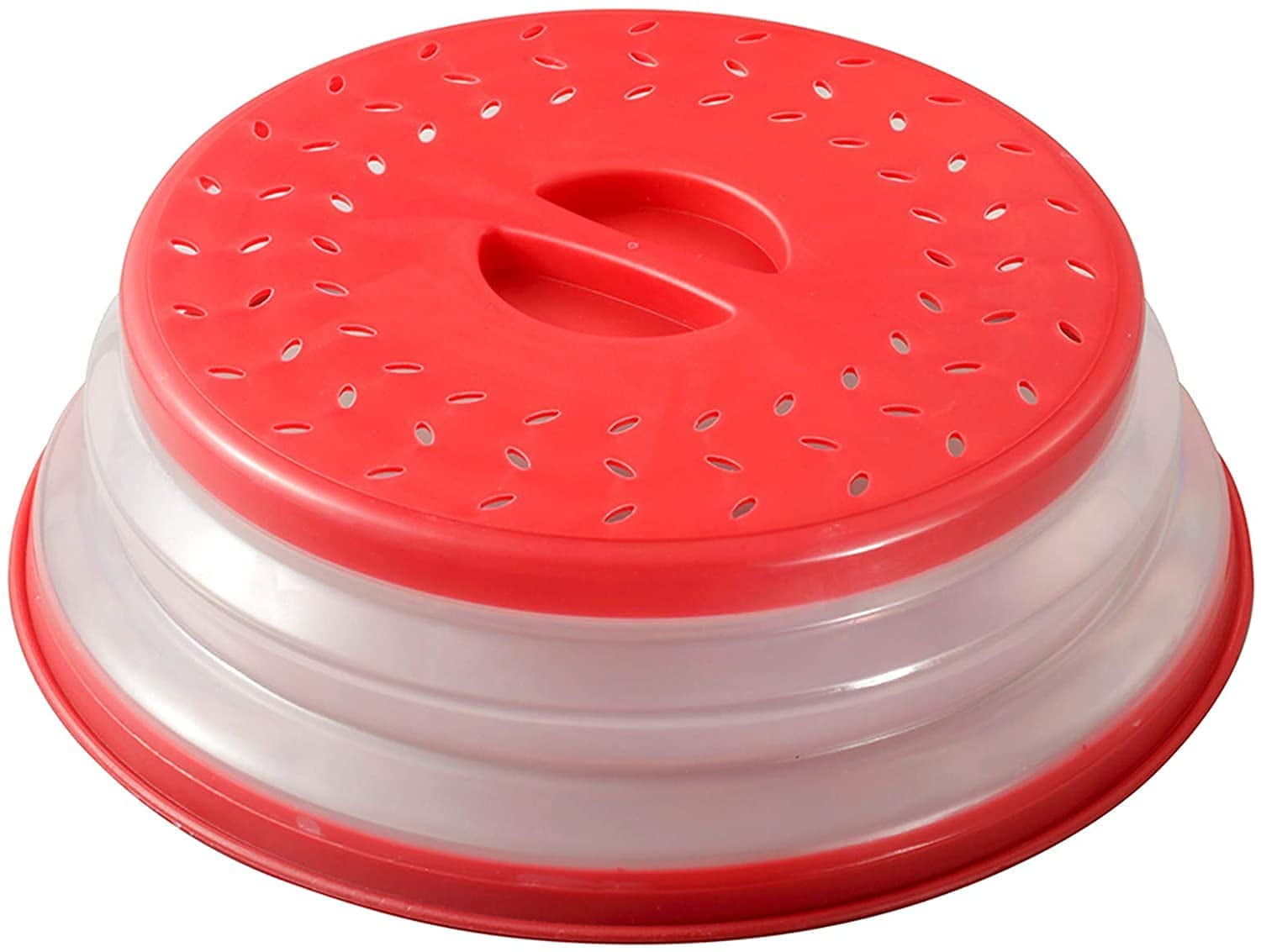 Collapsible Microwave Food Plate Cover,Vented,Free Food Grade Silicone ...