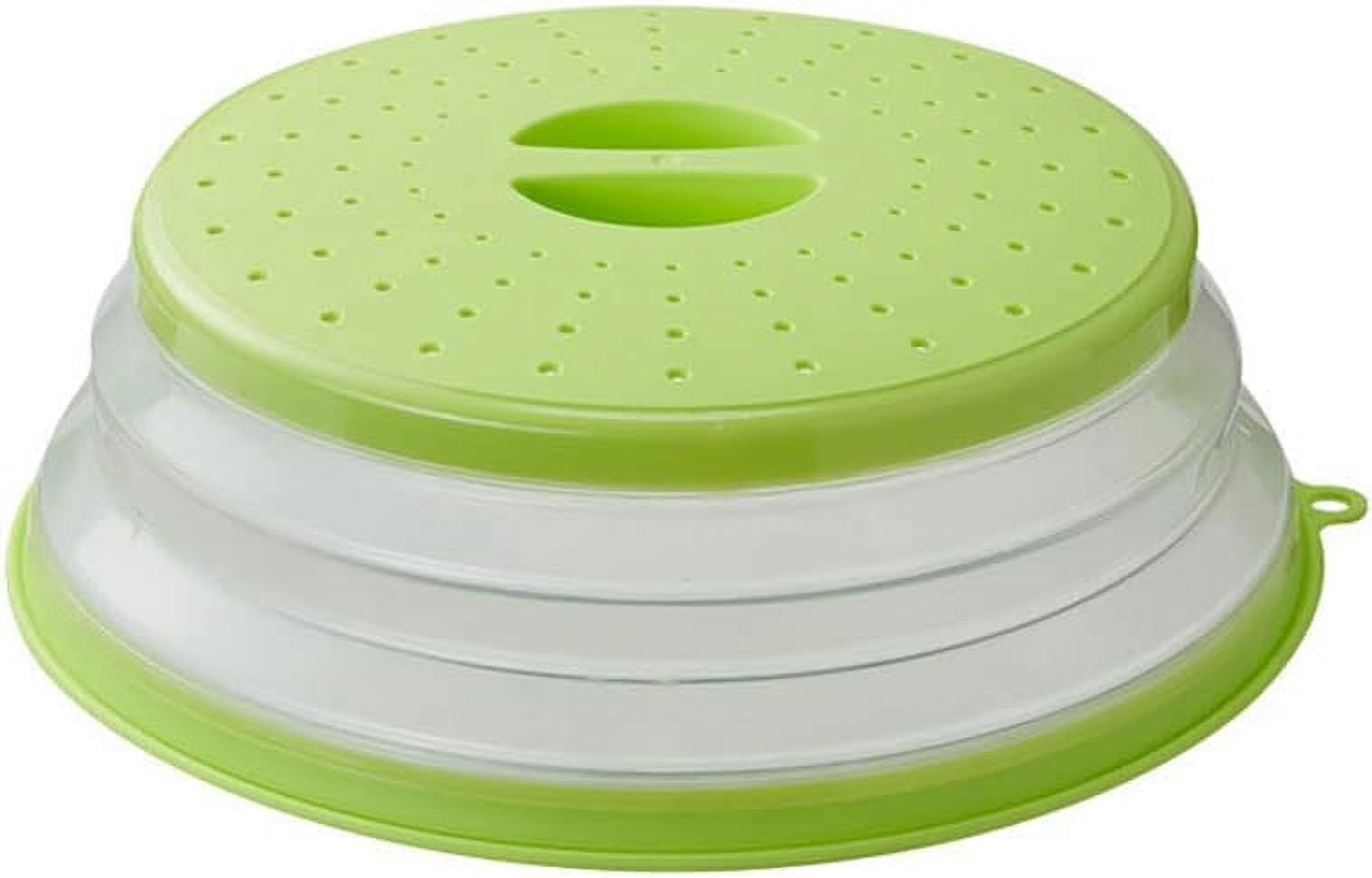 Collapsible Microwave Splatter Cover For Food With Silicone Mats, 10.5 ...