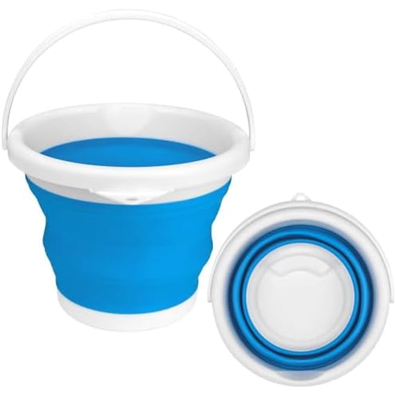 Collapsible Mop Bucket and Ice Bucket-5L(1.3 Gallon) Household Cleaning ...
