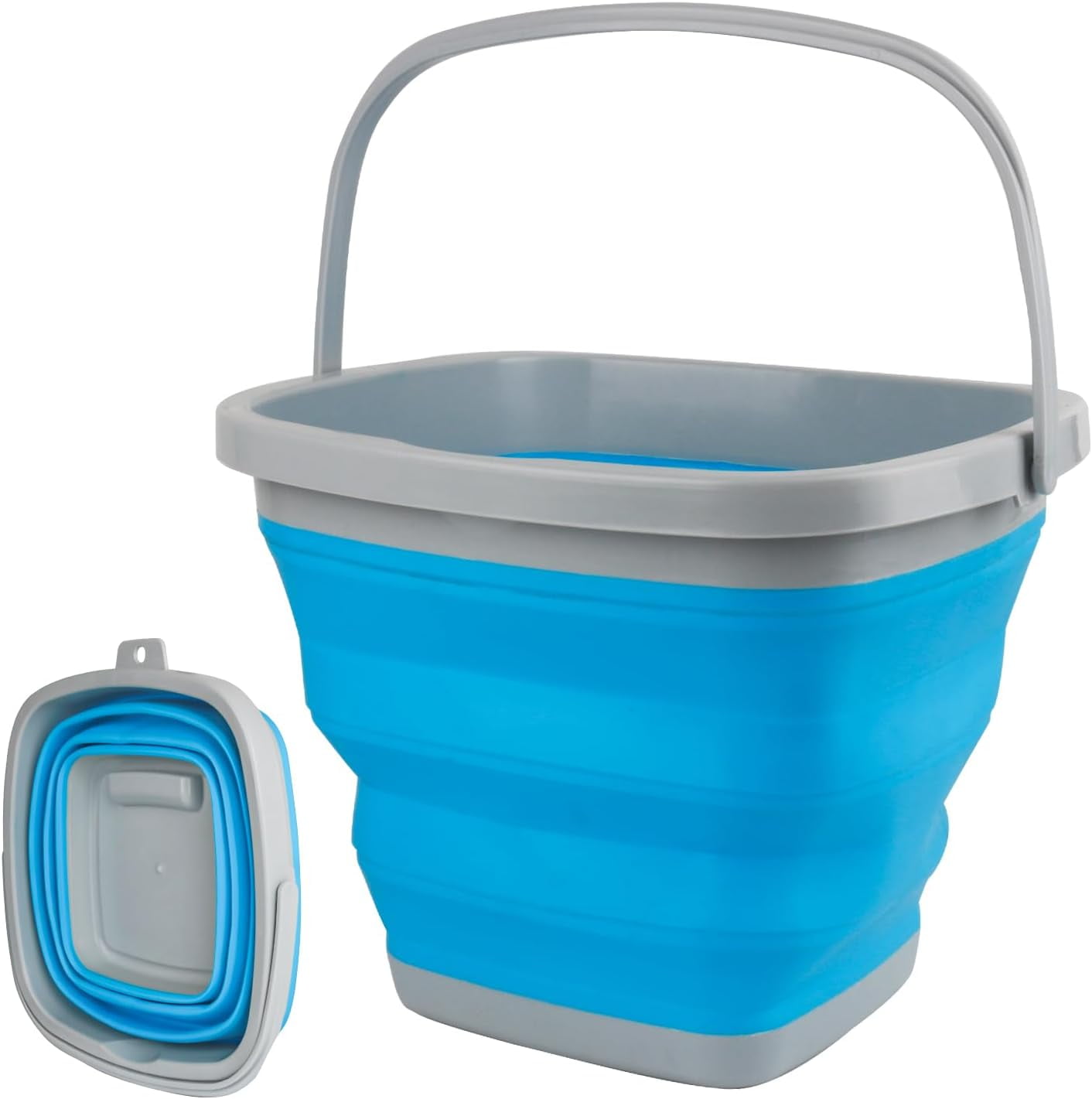 Collapsible Mop Bucket and Ice Bucket-5L(1.3 Gallon) Household Cleaning ...