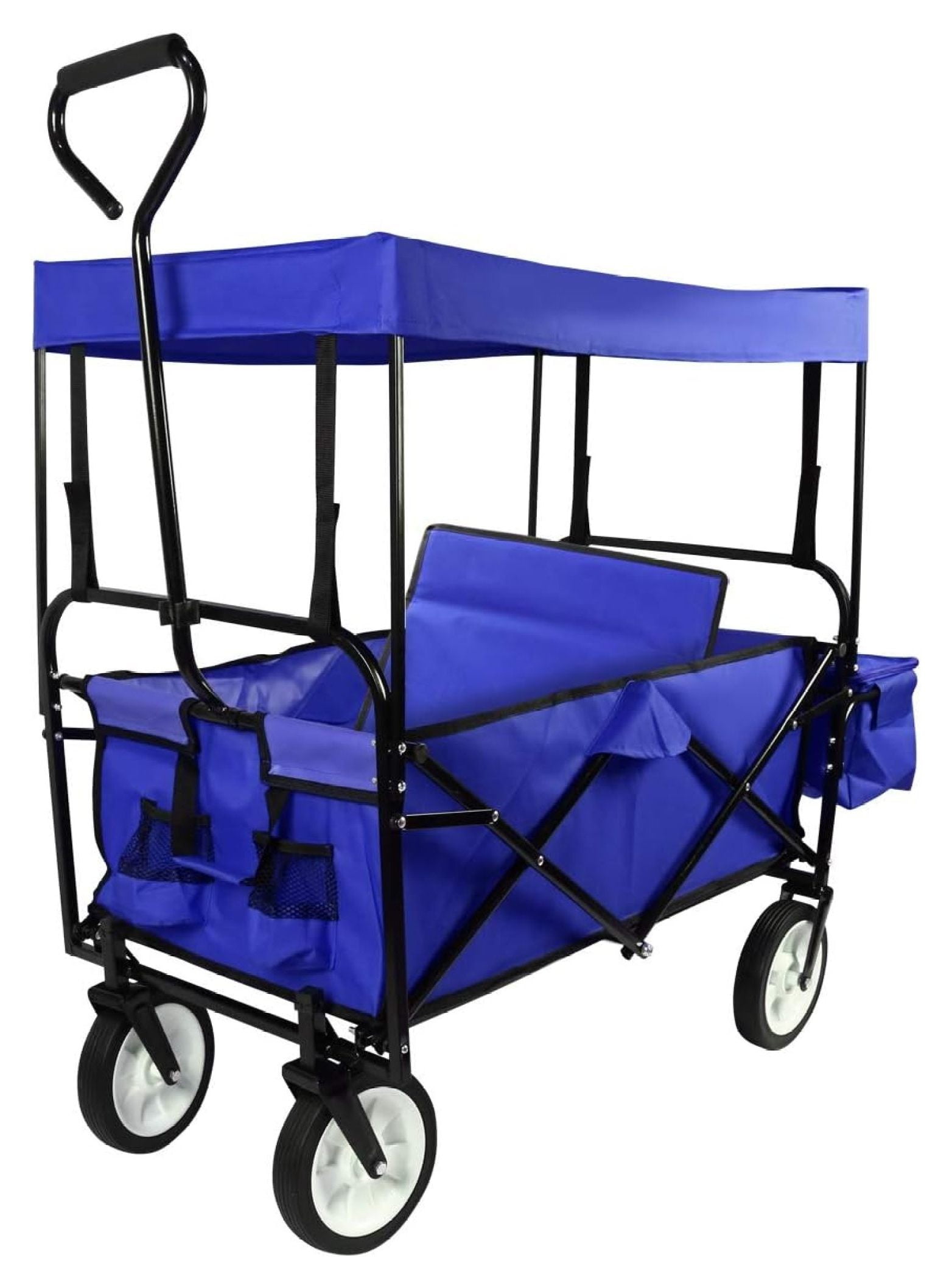 Collapsible Outdoor Utility Lightweight Wagon Cart with Removable Top ...