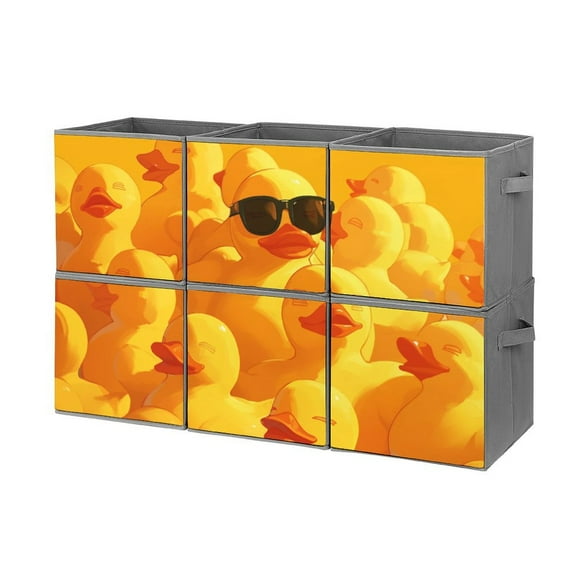 Collapsible Oxford Fabric Storage Cubes with Handles, Large Mid ...