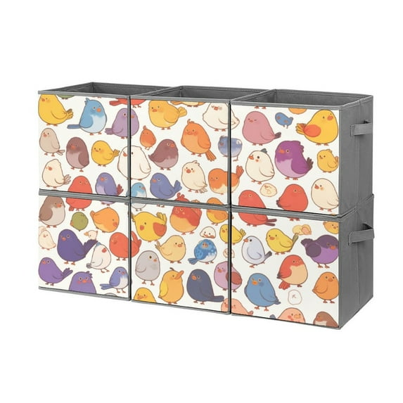 Collapsible Oxford Fabric Storage Cubes with Handles, Large Mid ...