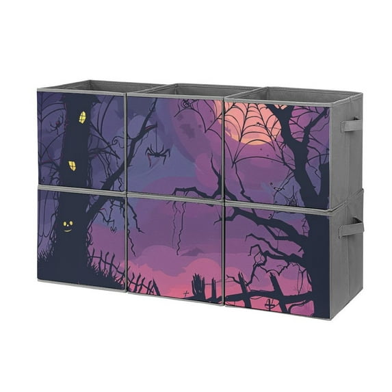 Collapsible Oxford Fabric Storage Cubes with Handles, Large Mid ...