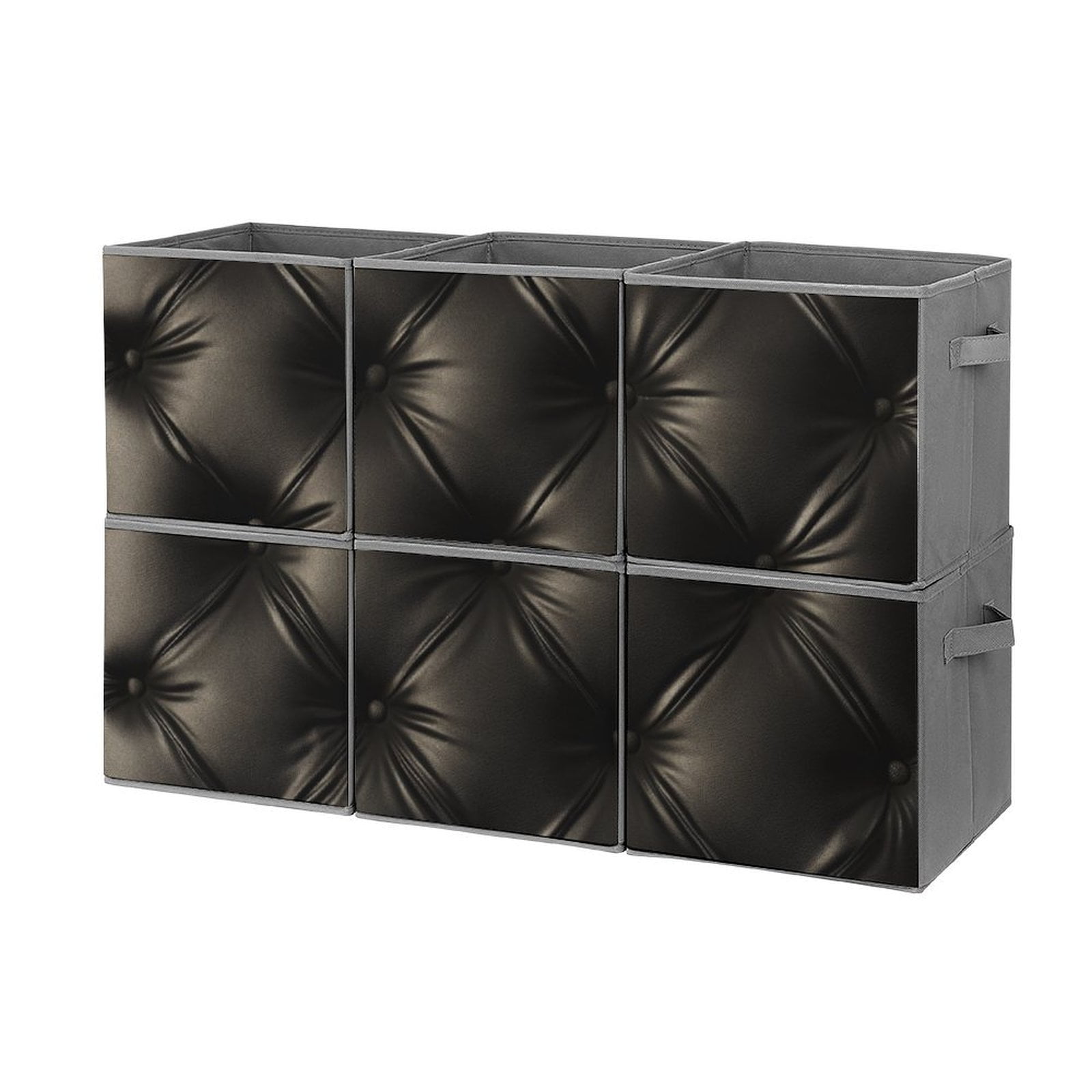 Collapsible Oxford Fabric Storage Cubes with Handles, Large Mid ...