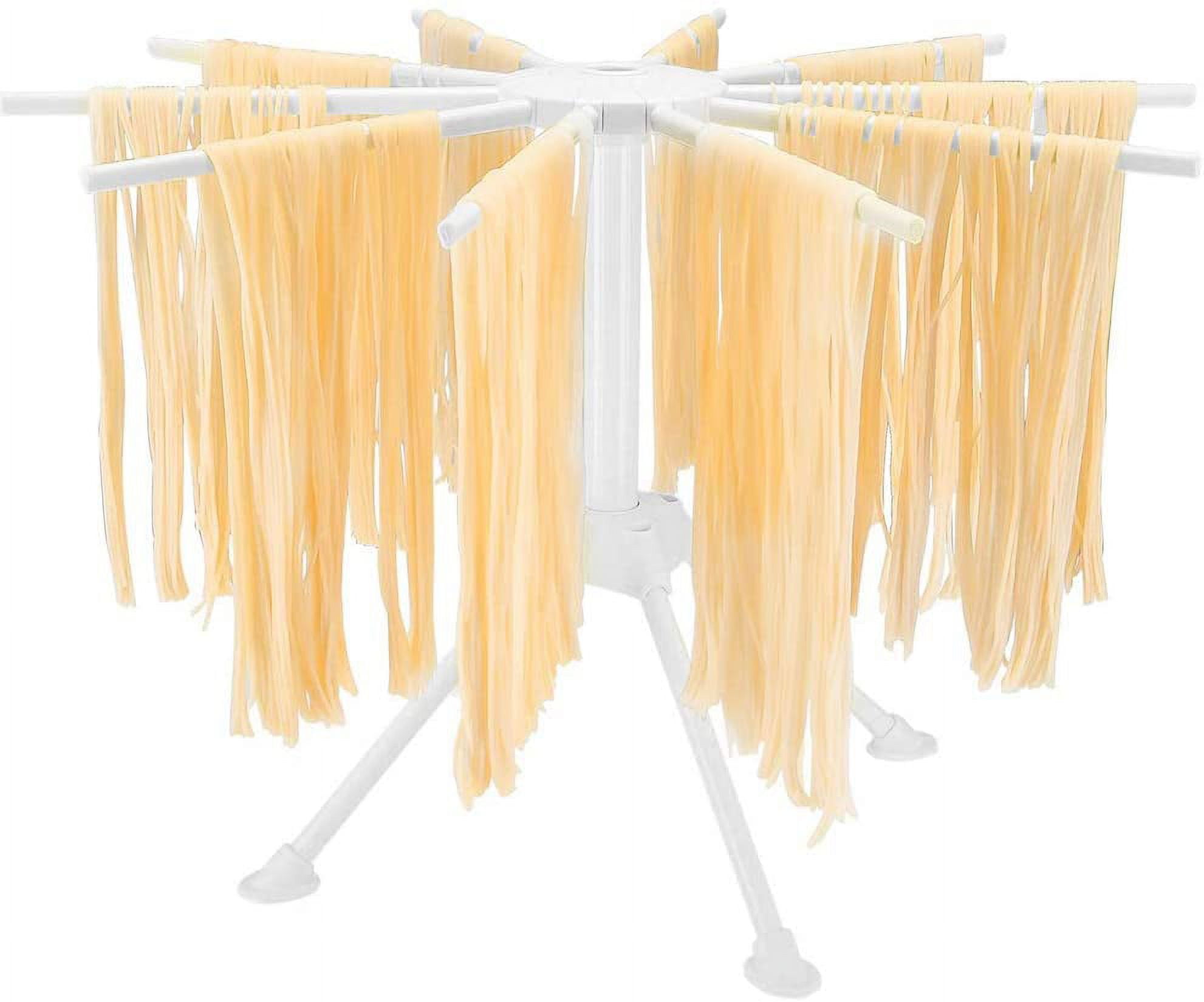 Collapsible Pasta Drying Rack, Pasta Drying Rack Noodle Stand with 10 ...