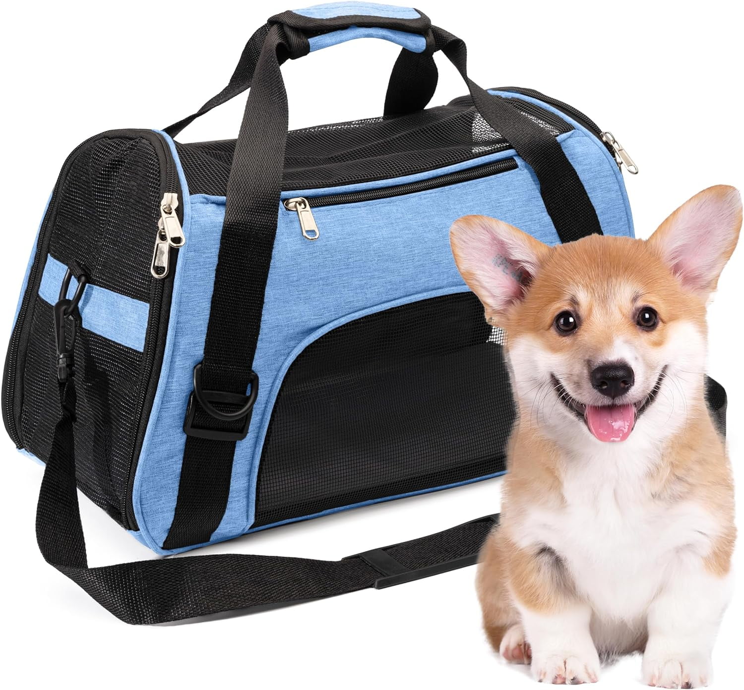 Collapsible Pet Carrier Soft - Small Pet Carrier Airline Approved Dog ...