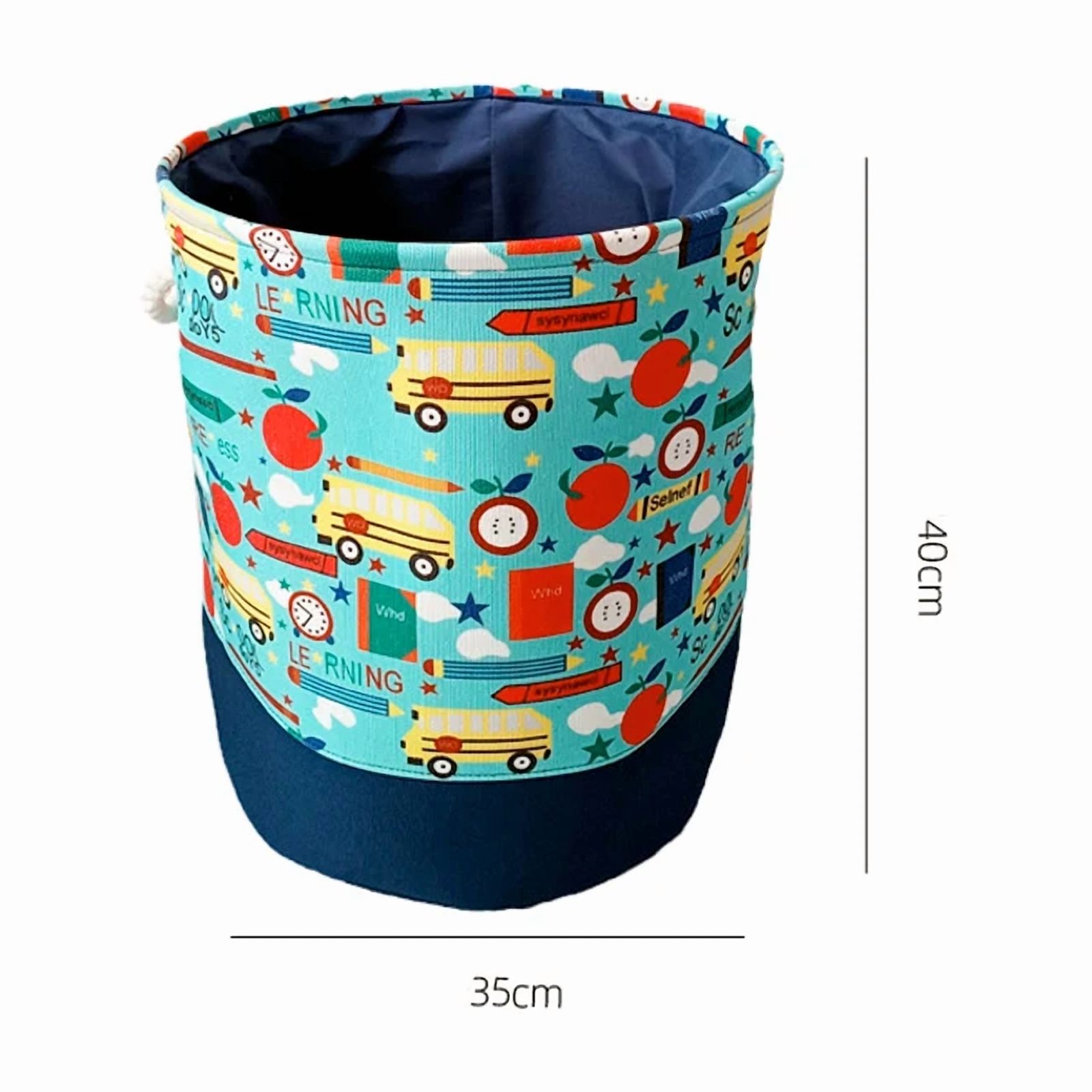 Collapsible Pink Canvas Laundry Hamper with Handles for Baby Girl Toys ...