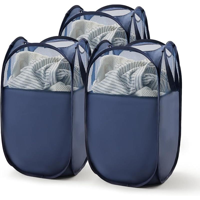 Collapsible Pop Up Laundry Basket, Hamper with Sturdy Handles and Side ...