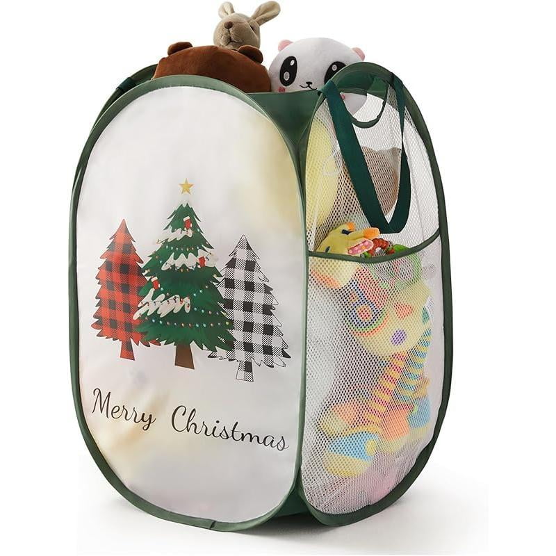 Collapsible Pop Up Laundry Basket, Hamper with Sturdy Handles and Side ...