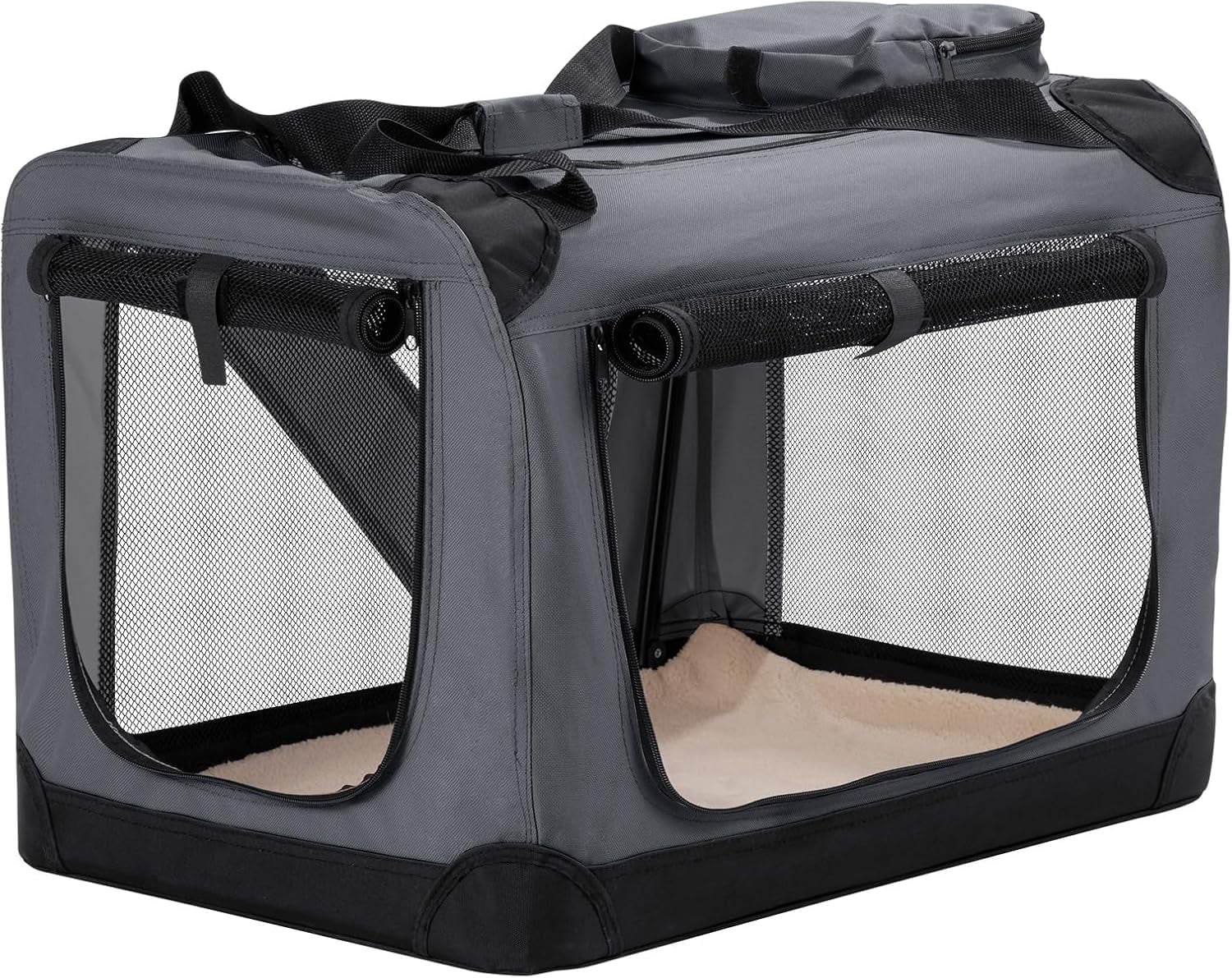 Collapsible Portable Dog Crate, 28 Inch Dog Crate Ideal as Travel Dog ...