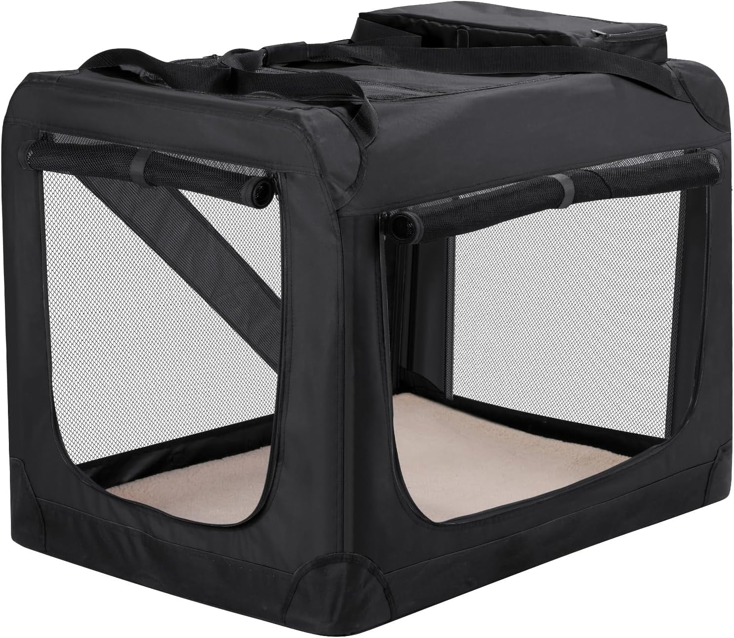 Collapsible Portable Dog Crate, 36 Inch Large Dog Crate Ideal as Travel ...