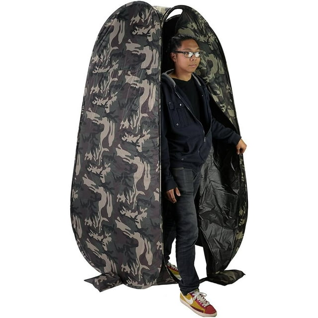 Collapsible Portable Indoor/Outdoor Changing Room - Camo, 6'4" Tall, 3 ...
