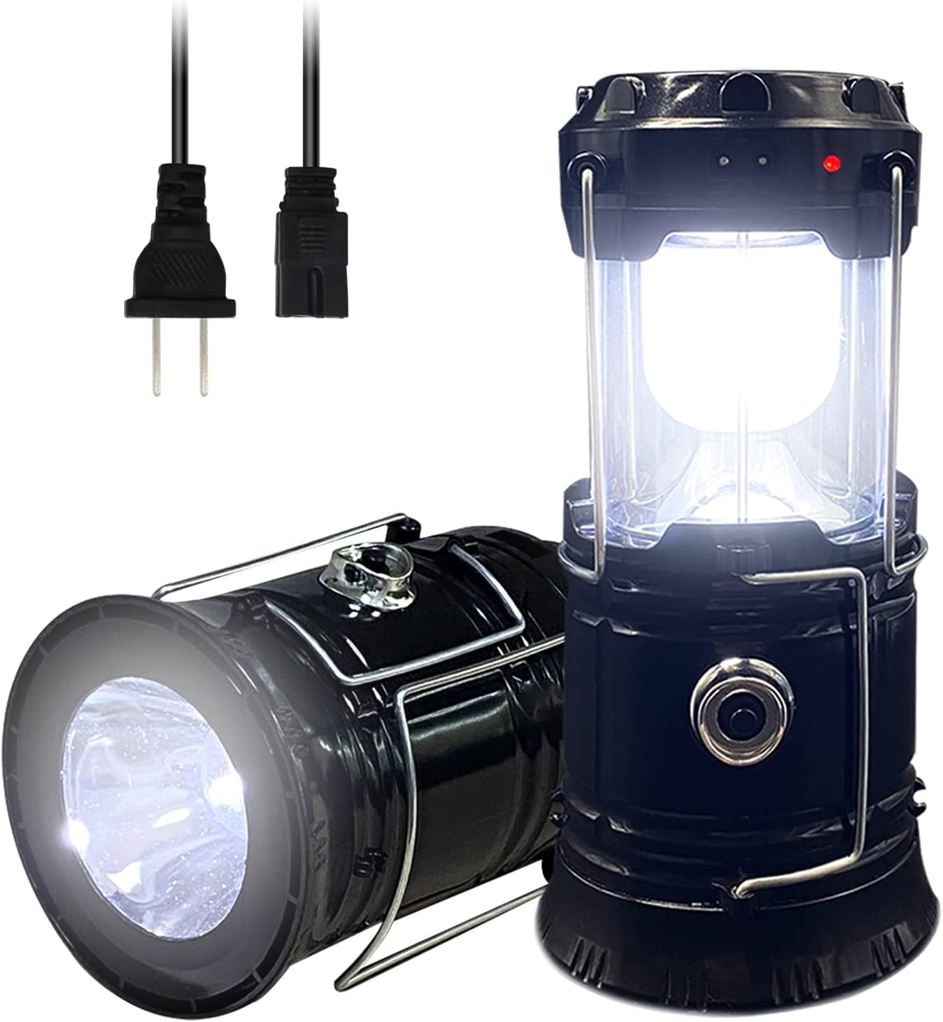 Collapsible Portable LED Camping Lantern Lightweight Waterproof Solar ...