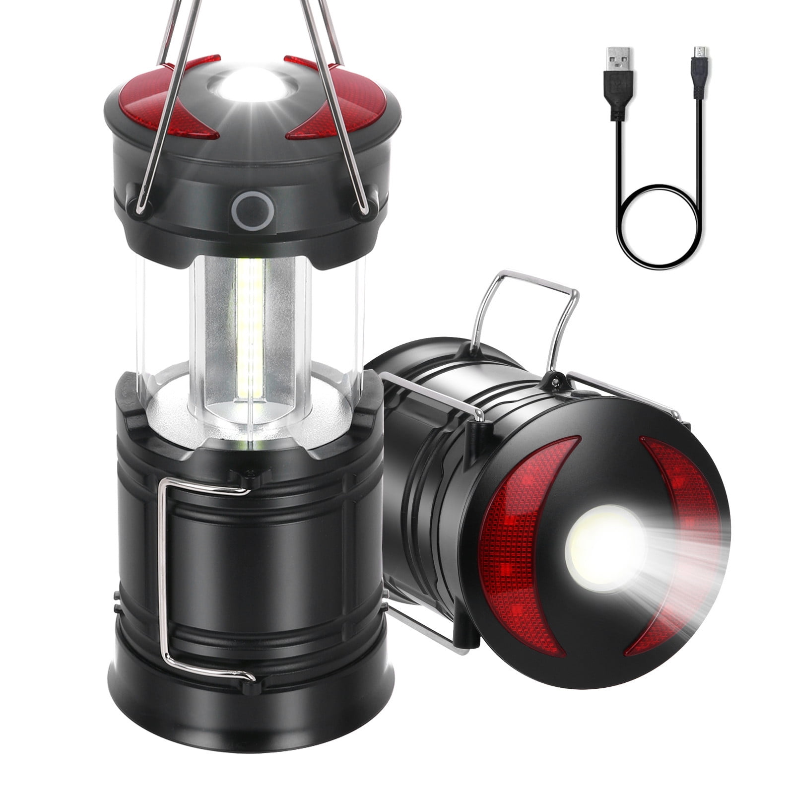 Collapsible Portable LED Camping Lantern Lightweight Waterproof Solar ...