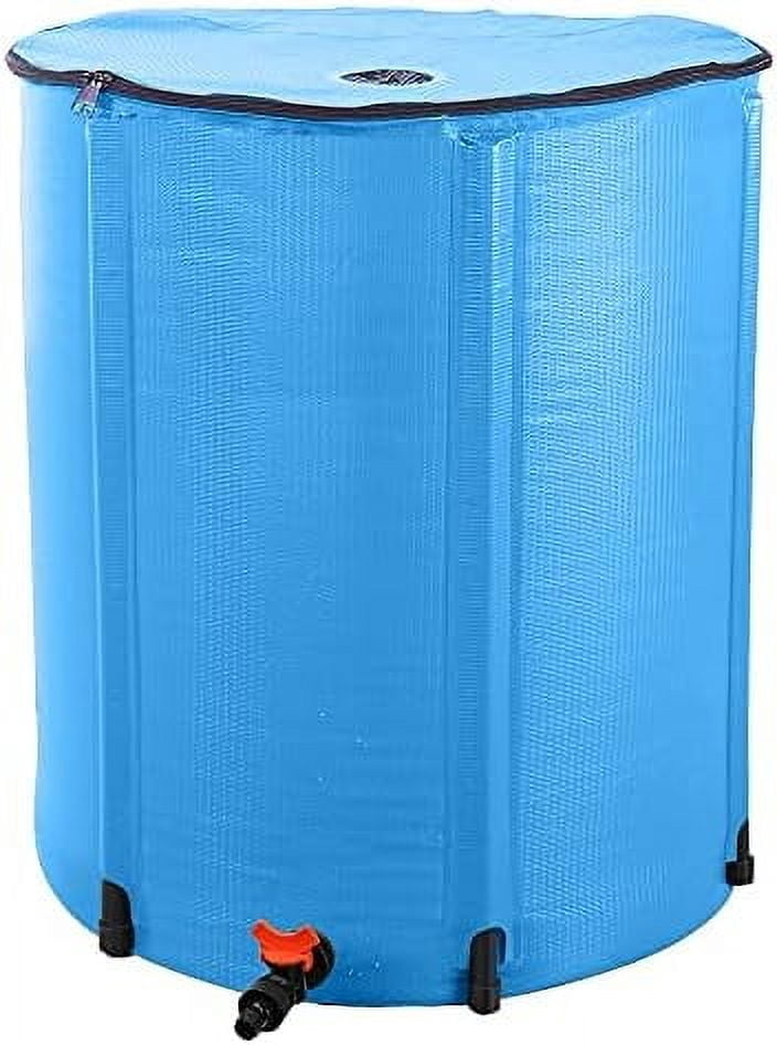 Collapsible Rain Barrel, 50 Gallon Portable Rainwater Collection System ...