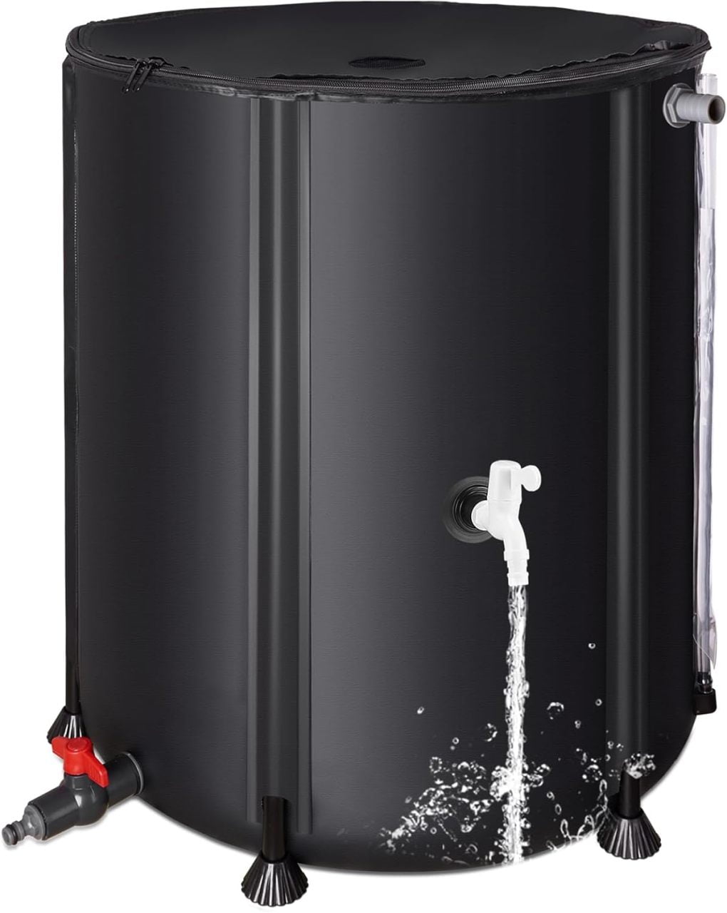 Collapsible Rain Barrel Water Collection System - 53 Gallon Portable ...