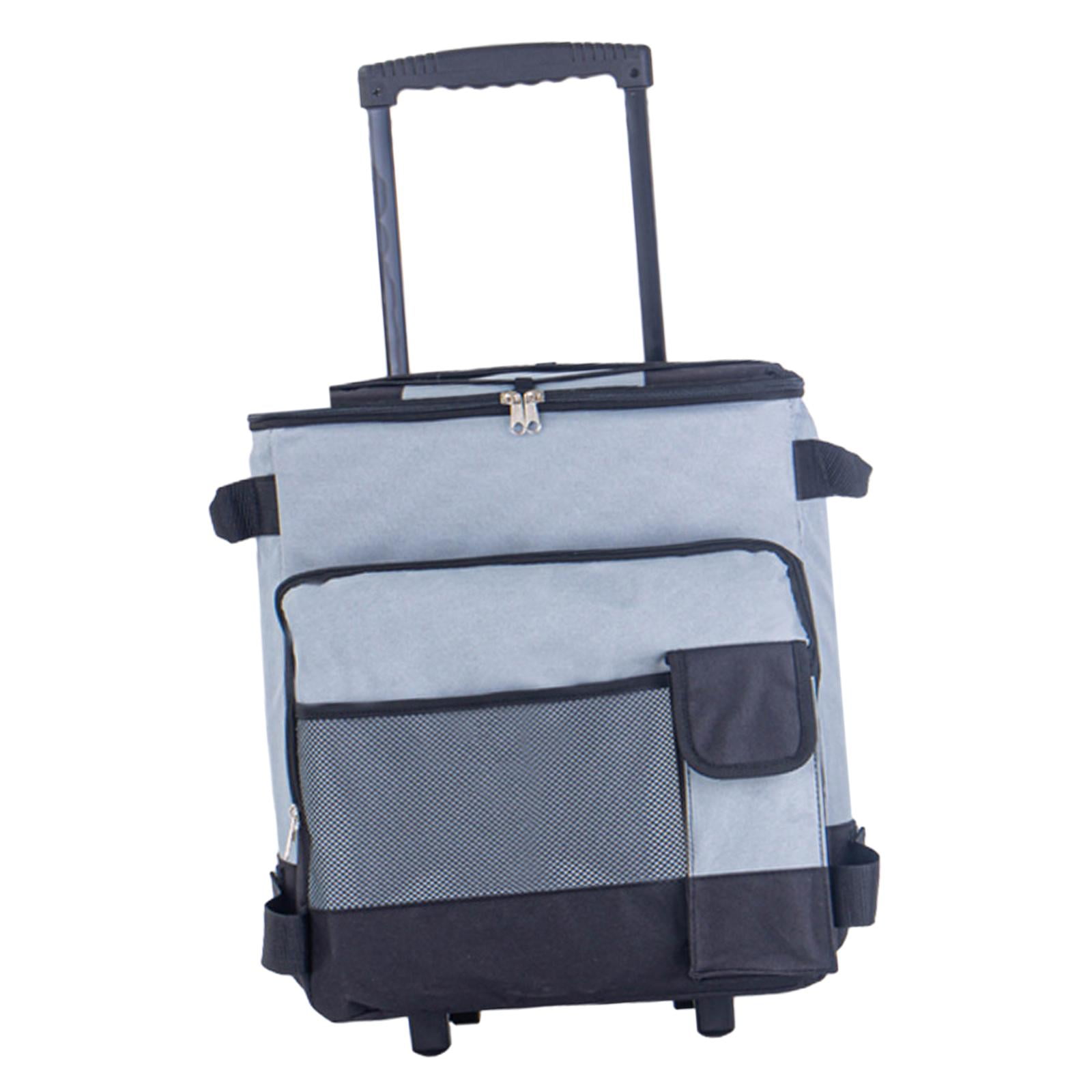 Collapsible Rolling Bag Insulated Portable Waterproof Rolling Cart Bag ...