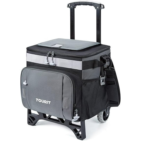 Collapsible Rolling Cooler Leakproof 50-Can - Walmart.com