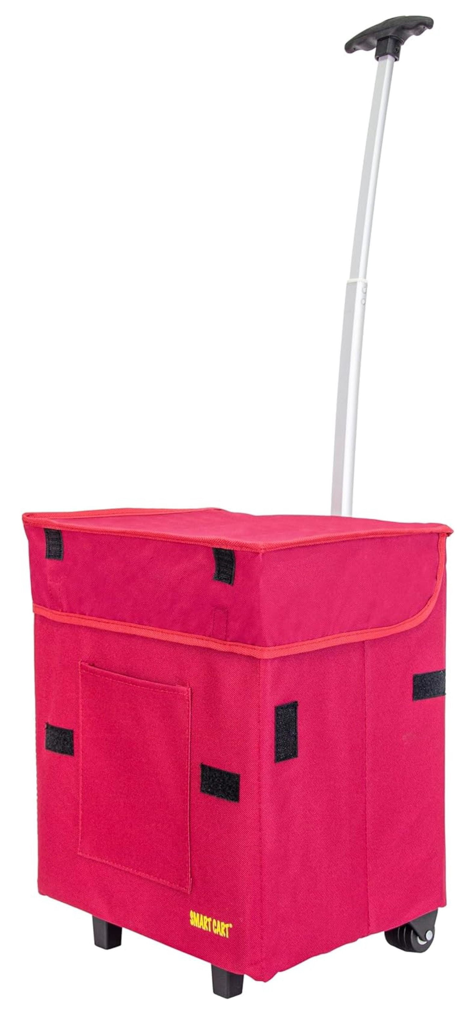 Collapsible Rolling Utility Cart with 150LB Capacity, Foldable Shopping ...