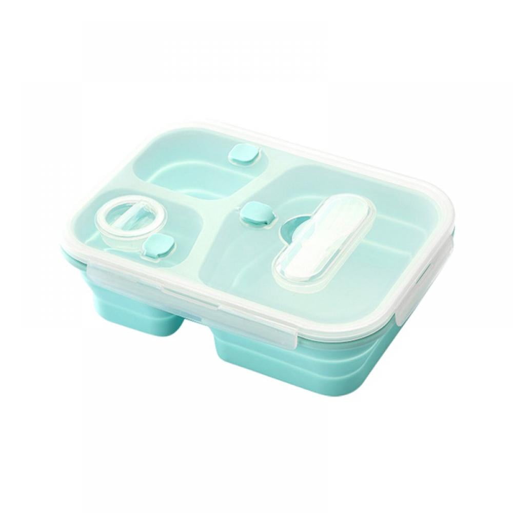 Collapsible Silica Gel Outdoor Folding Lunch Box Leakproof Folding Food ...