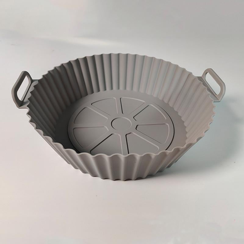 Collapsible Silicone Air Fryer Basket - High Temp Resistant, Round ...