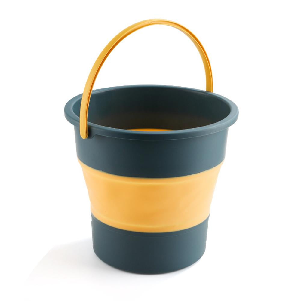 Collapsible Silicone Bucket Foldable Water Container ед Outdoor Y8G7 ...