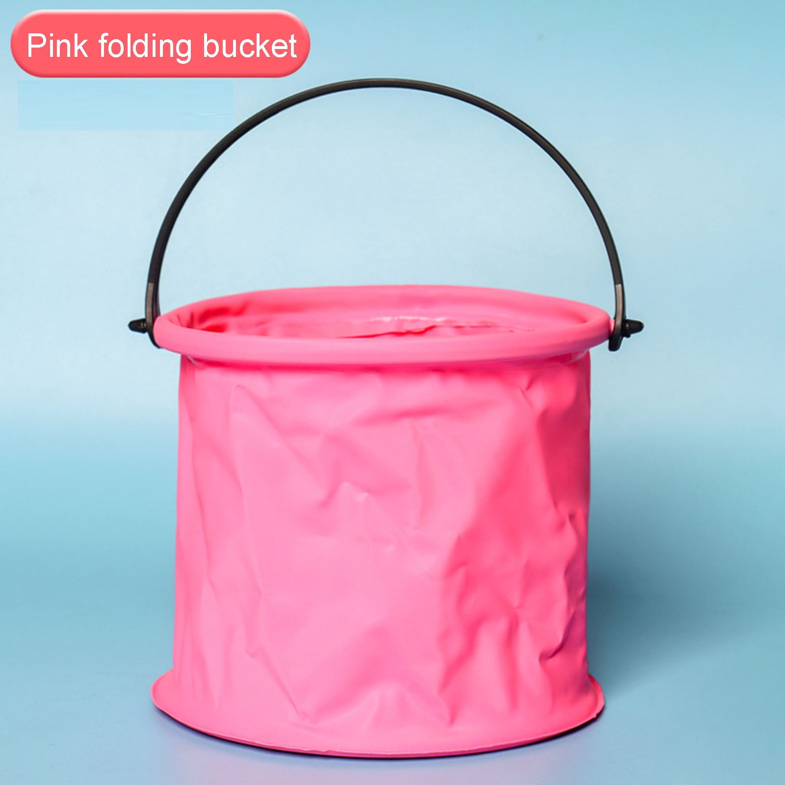 Collapsible Silicone Bucket - Portable Folding Water Pail for Camping ...