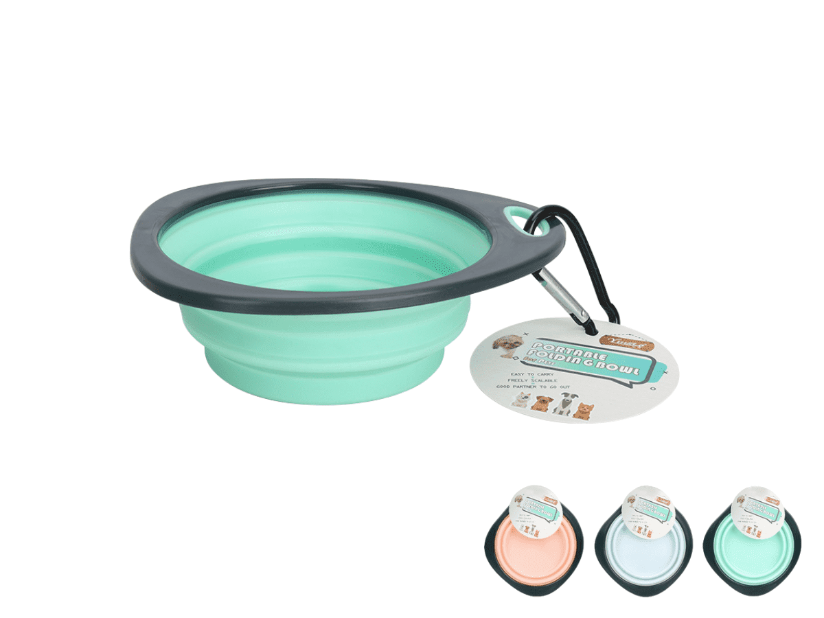 Elusar Collapsible Silicone Pet Bowls, Lightweight, Spill-Resistant ...