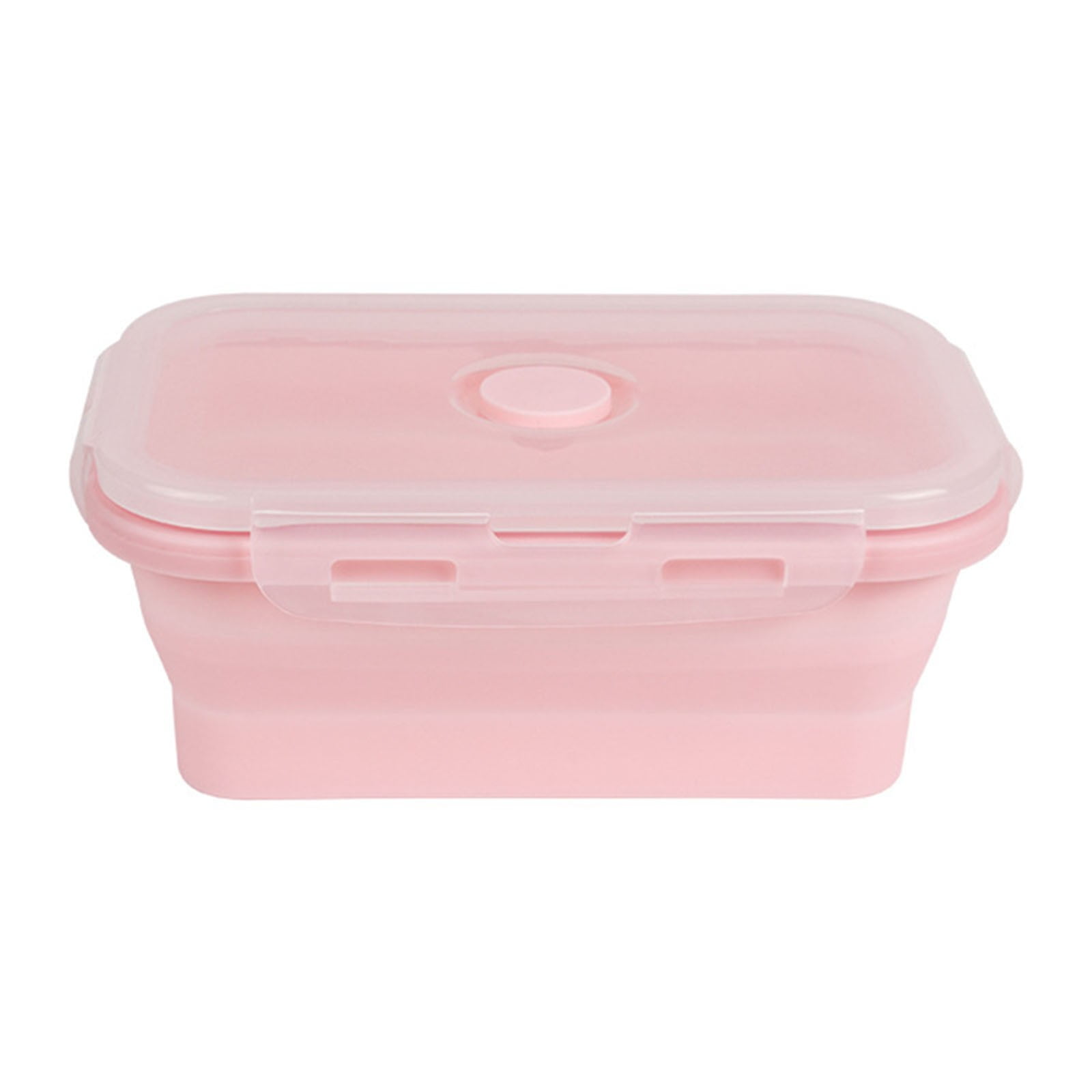 Collapsible Silicone Food Container with Airtight Lids Portable Bento ...