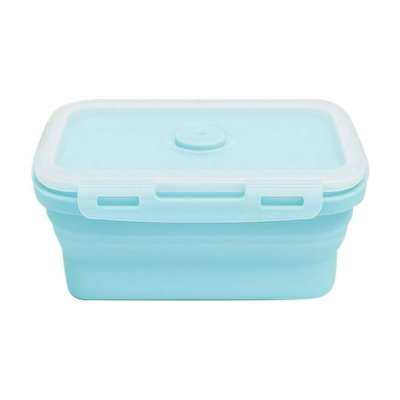 Collapsible Silicone Food Storage Containers with Lids Space-Saving ...