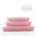 Collapsible Silicone Food Storage Containers Lunch Box, Large Set of 3 ...
