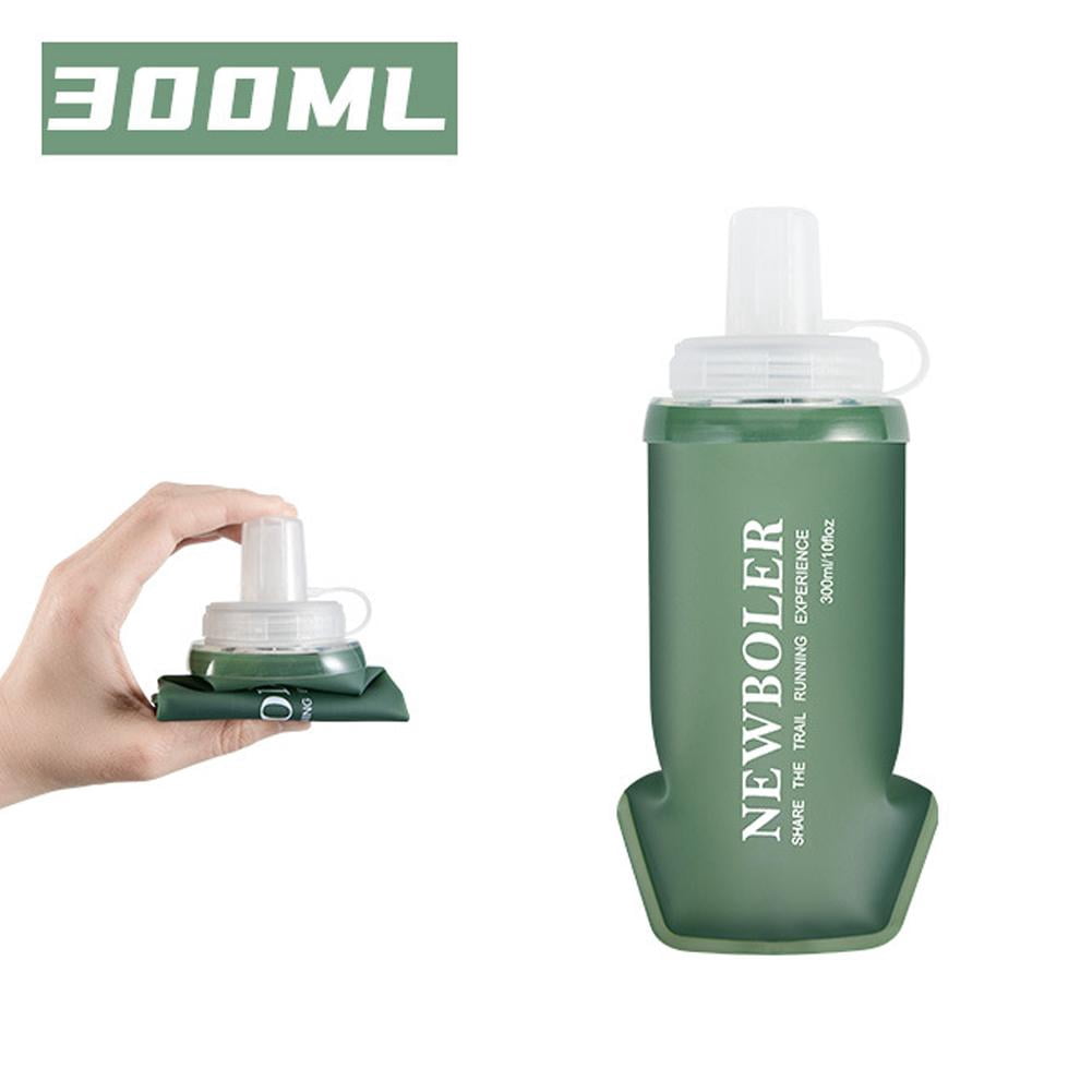 Collapsible Soft Water Bottle 100% Leak Proof TPU Hydration Flask 300ml ...