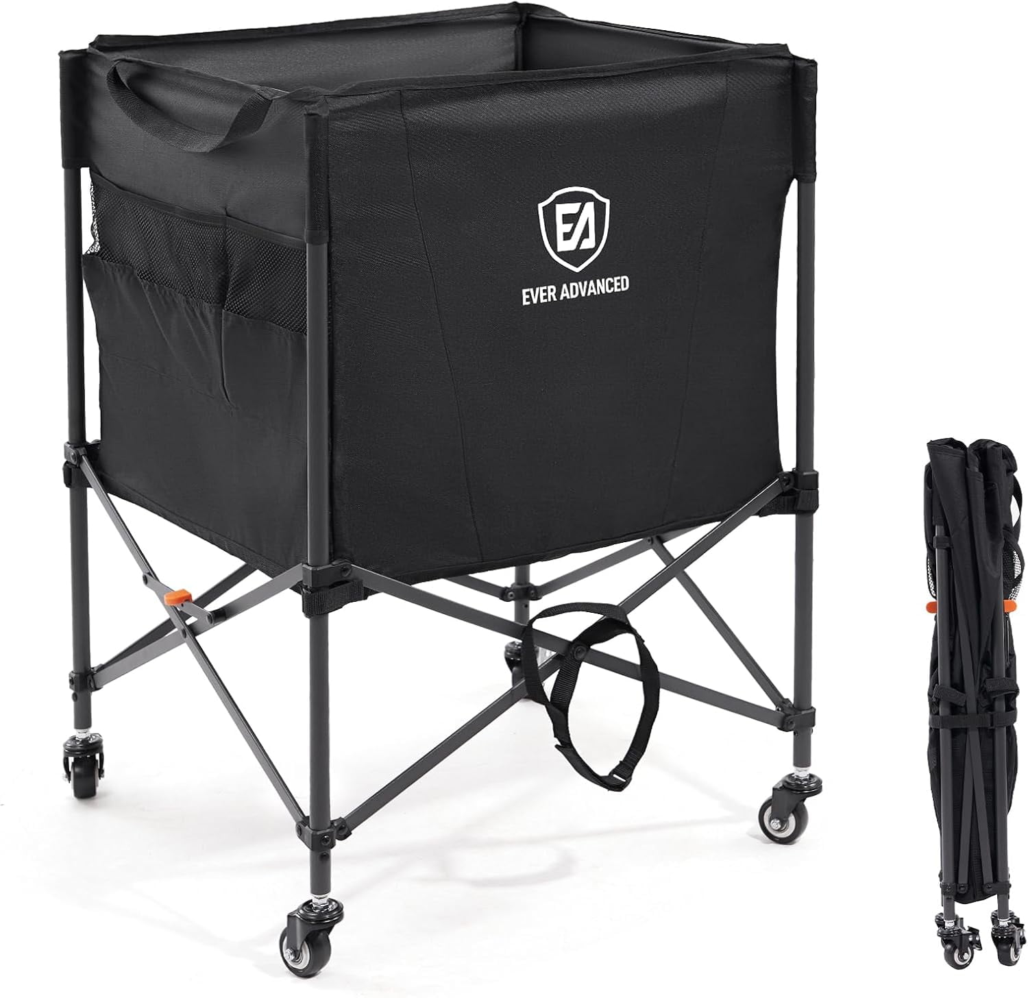 Collapsible Sports Equipment Organizer with Lockable Wheels, 33 X 22 ...
