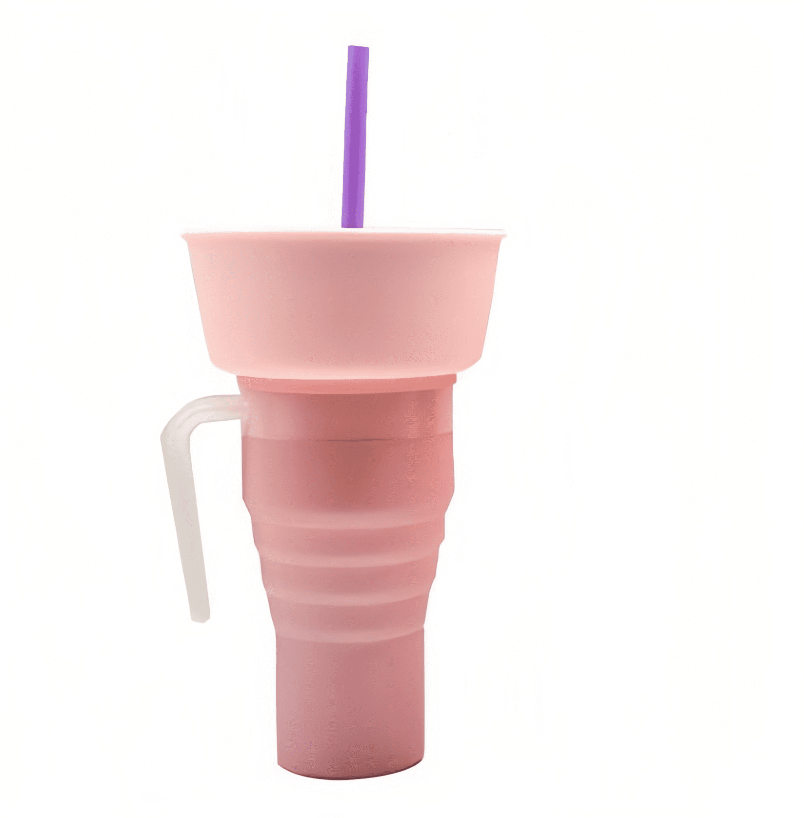Collapsible Stadium Tumbler Stadium Tumbler with Snack Bowl, Silicone ...