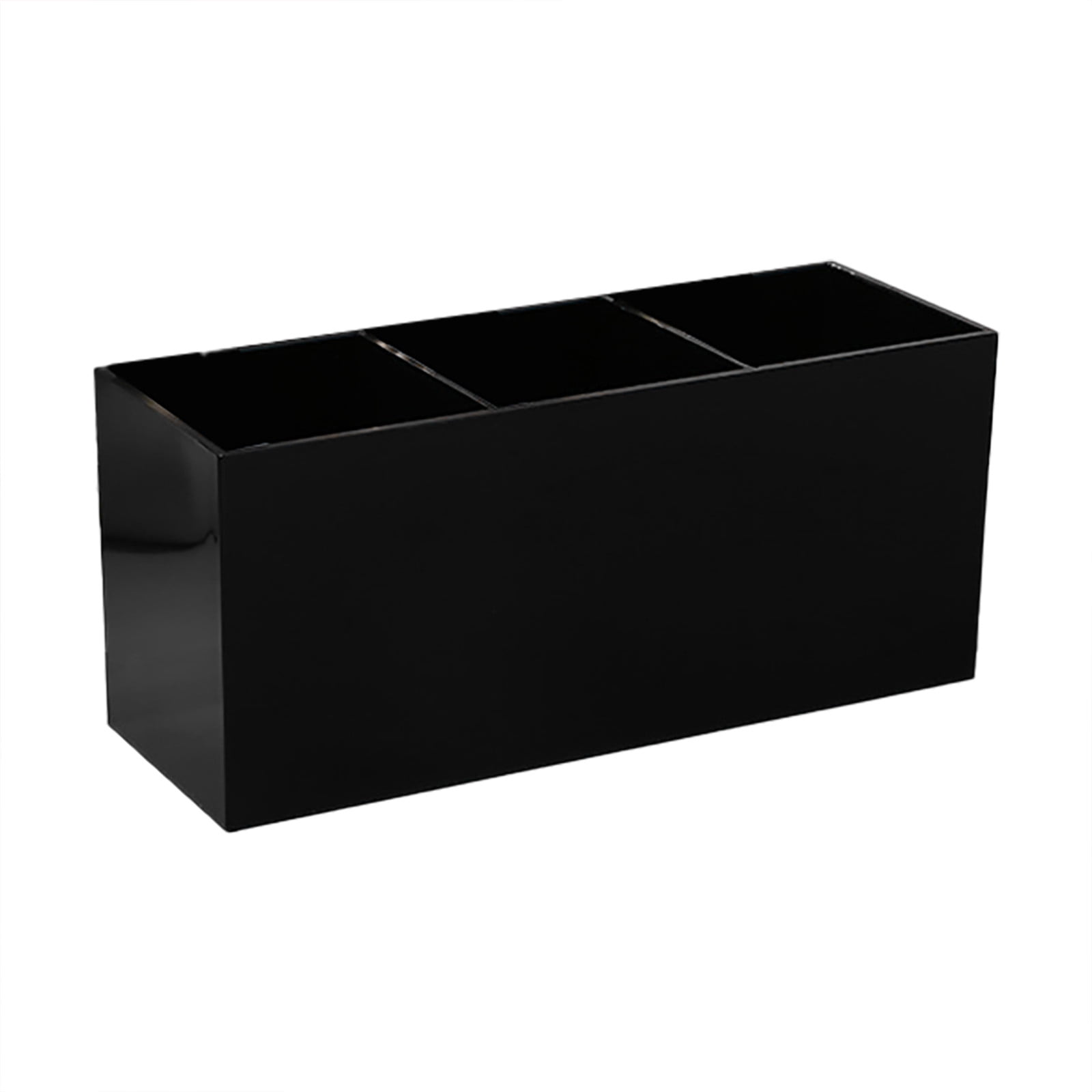 Collapsible Storage Bins 12 X 12 Three Compartments Acrylic Transparent ...