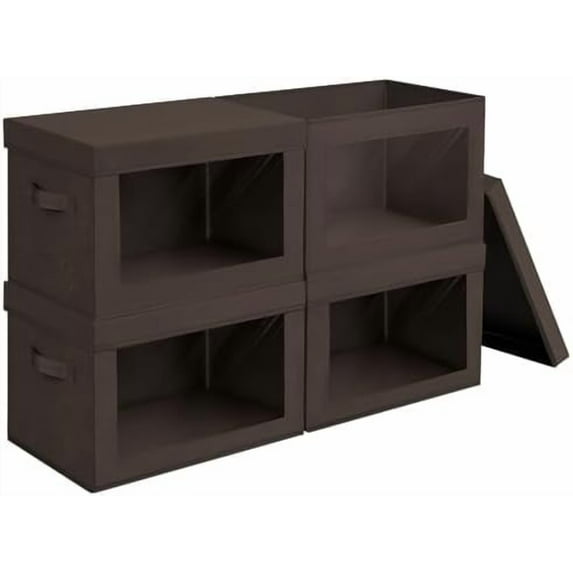 Collapsible Storage Bins with Clear Window - Clothes Organizers and ...