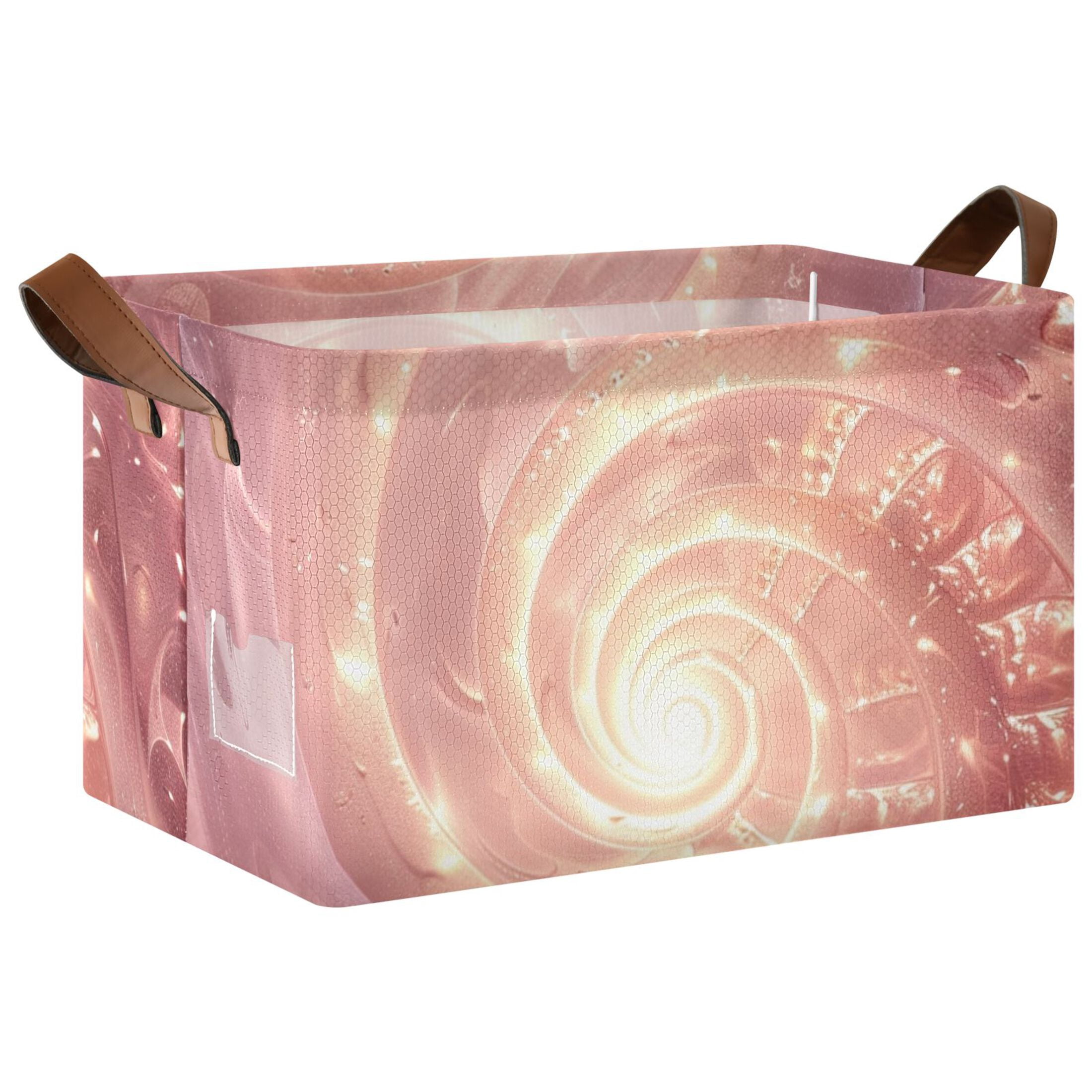 Collapsible Storage Bins Fabric Shelf Baskets with Handles 16.9
