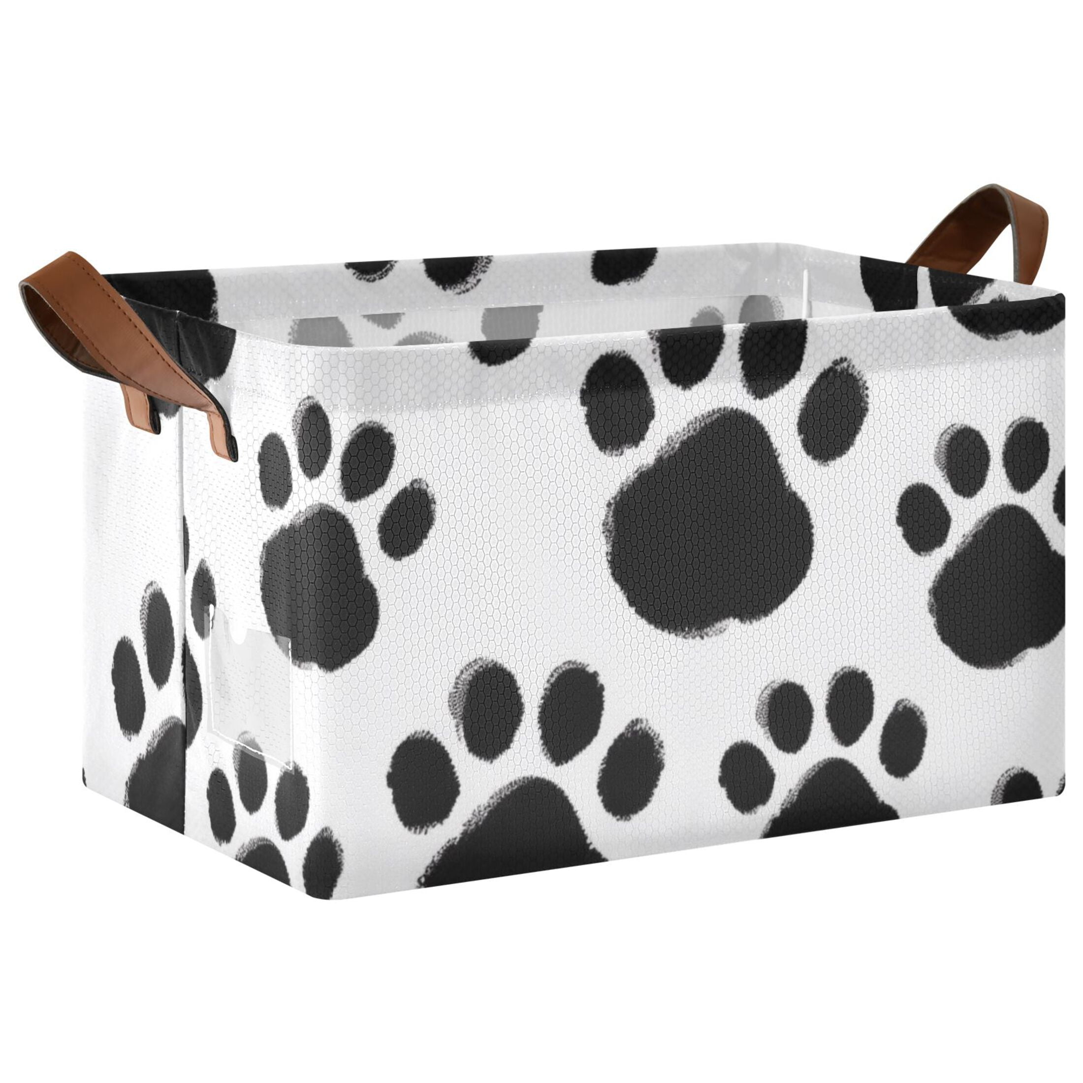 Collapsible Storage Bins Fabric Shelf Baskets with Handles 16.9"x11.4 ...