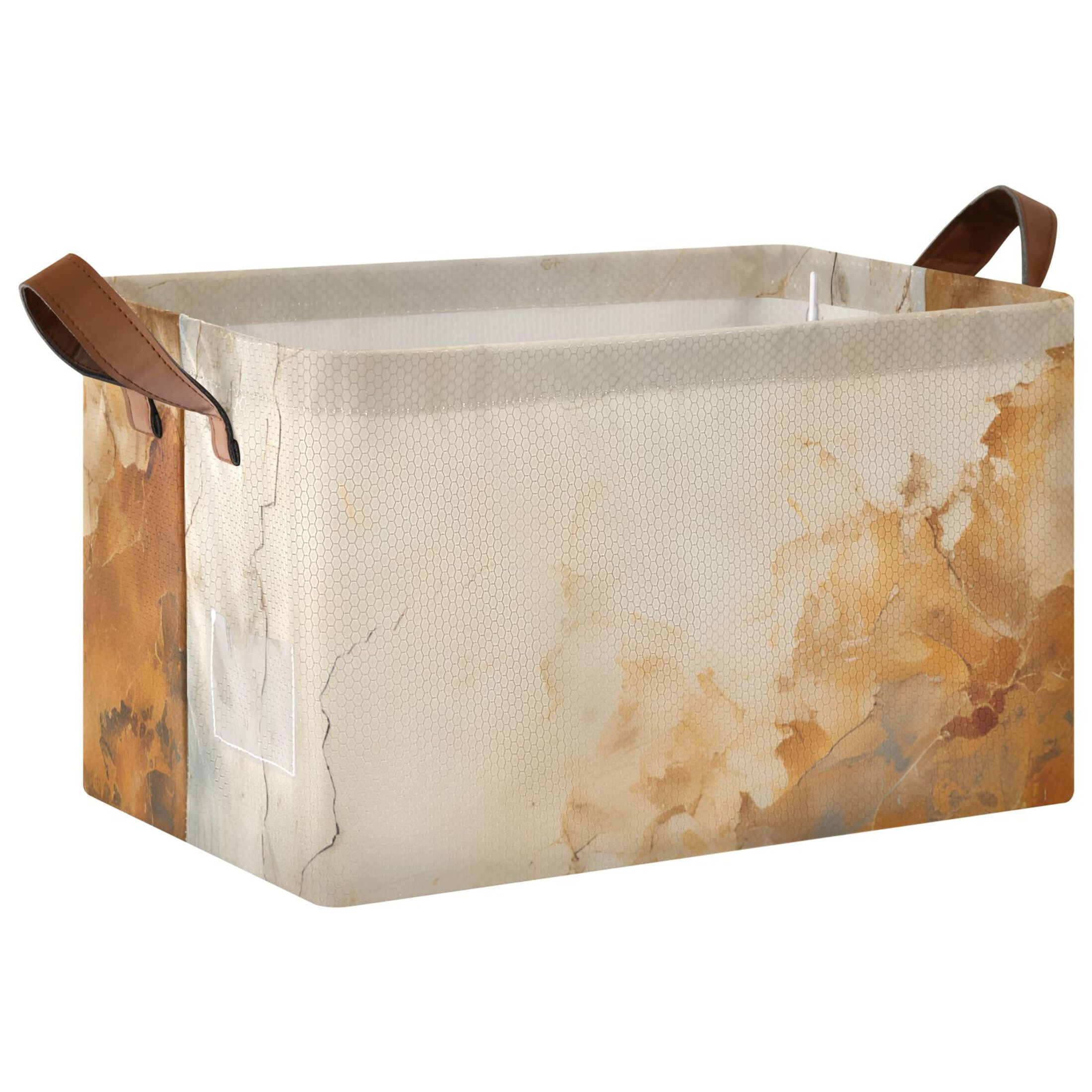 Collapsible Storage Bins Fabric Shelf Baskets with Handles 16.9"x11.4 ...