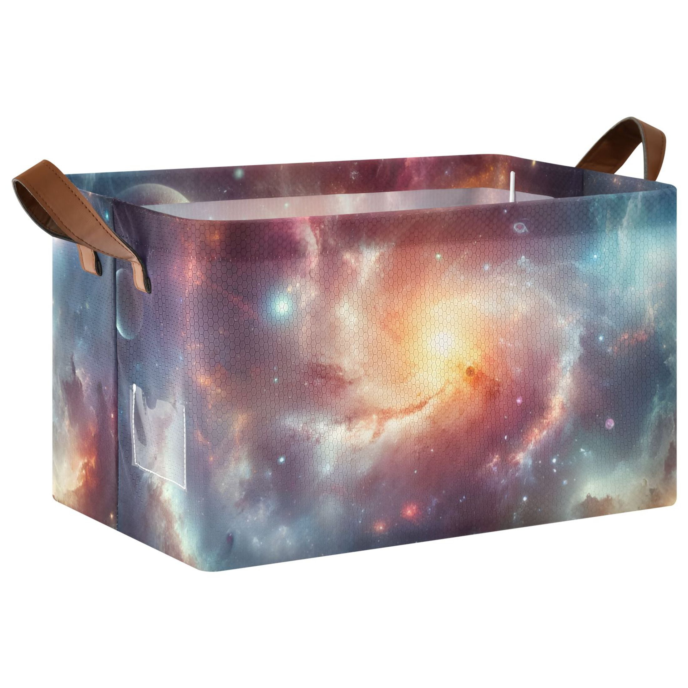 Collapsible Storage Bins Fabric Shelf Baskets with Handles 16.9"x11.4 ...
