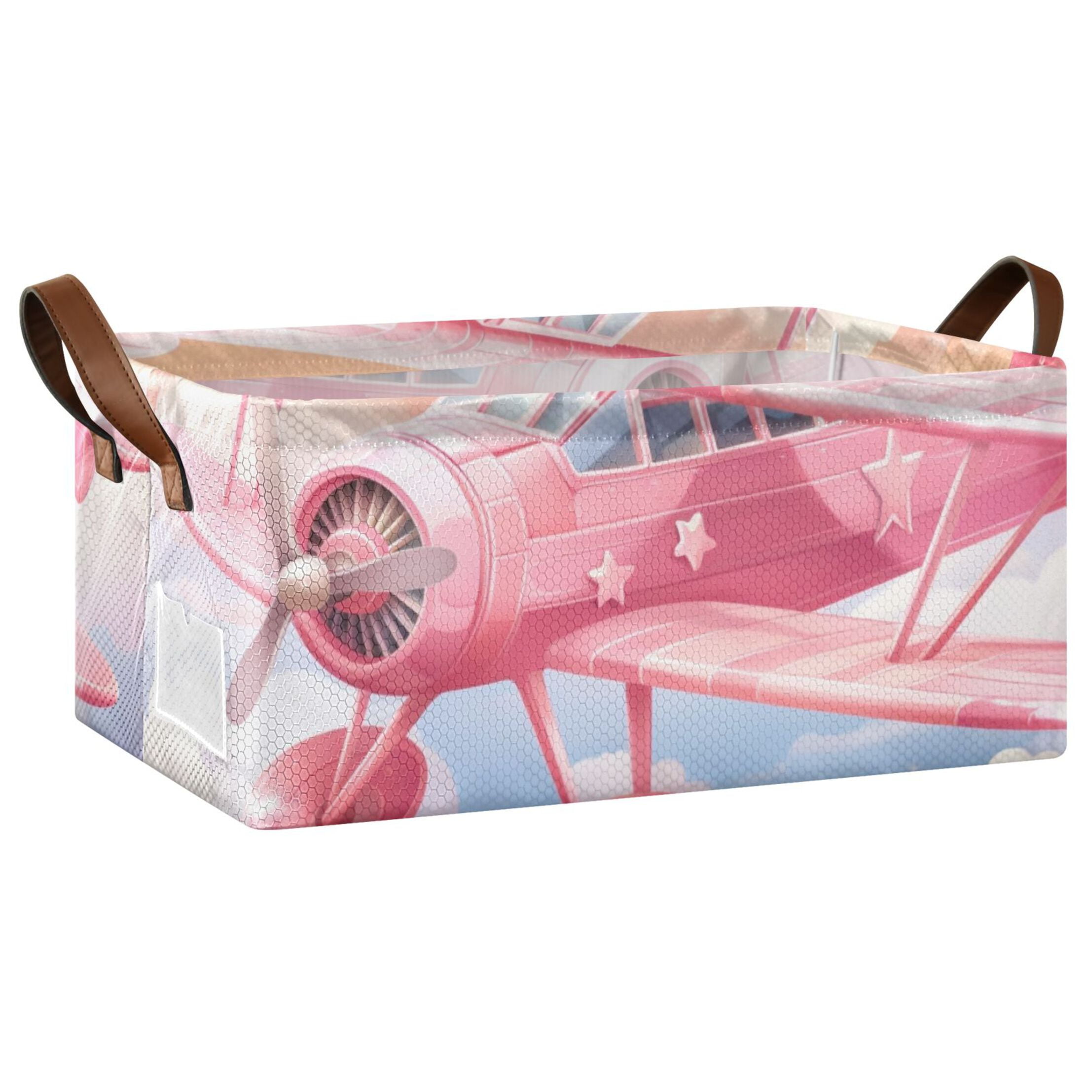 Collapsible Storage Bins Fabric Shelf Baskets with Handles 16.9"x11.4 ...