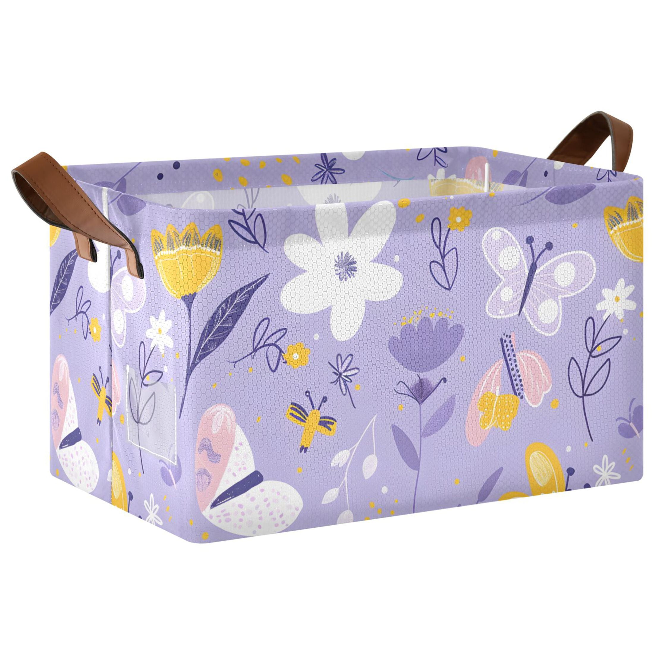 Collapsible Storage Bins Fabric Shelf Baskets with Handles Closet ...